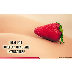 Wet Water-Based Flavored Lube for Men, Women & Couples, 3 Fl Oz (Sexy Strawberry) - Long-Lasting Premium Personal Lubricant Safe to Use with Latex Condoms - Gluten Free & Sugar Free