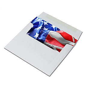 Small World Greetings American Flag Thank You For Your Service Cards 24 Count - Blank Inside with White Envelopes - Patriotic - Veteran's Day - Military - A2 Size (5.5" x 4.25")