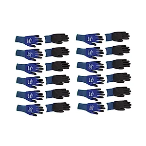 Memphis N9696 Blue Ninja Lite Gloves, 18 Gauge, Size Medium, (12 Pair)