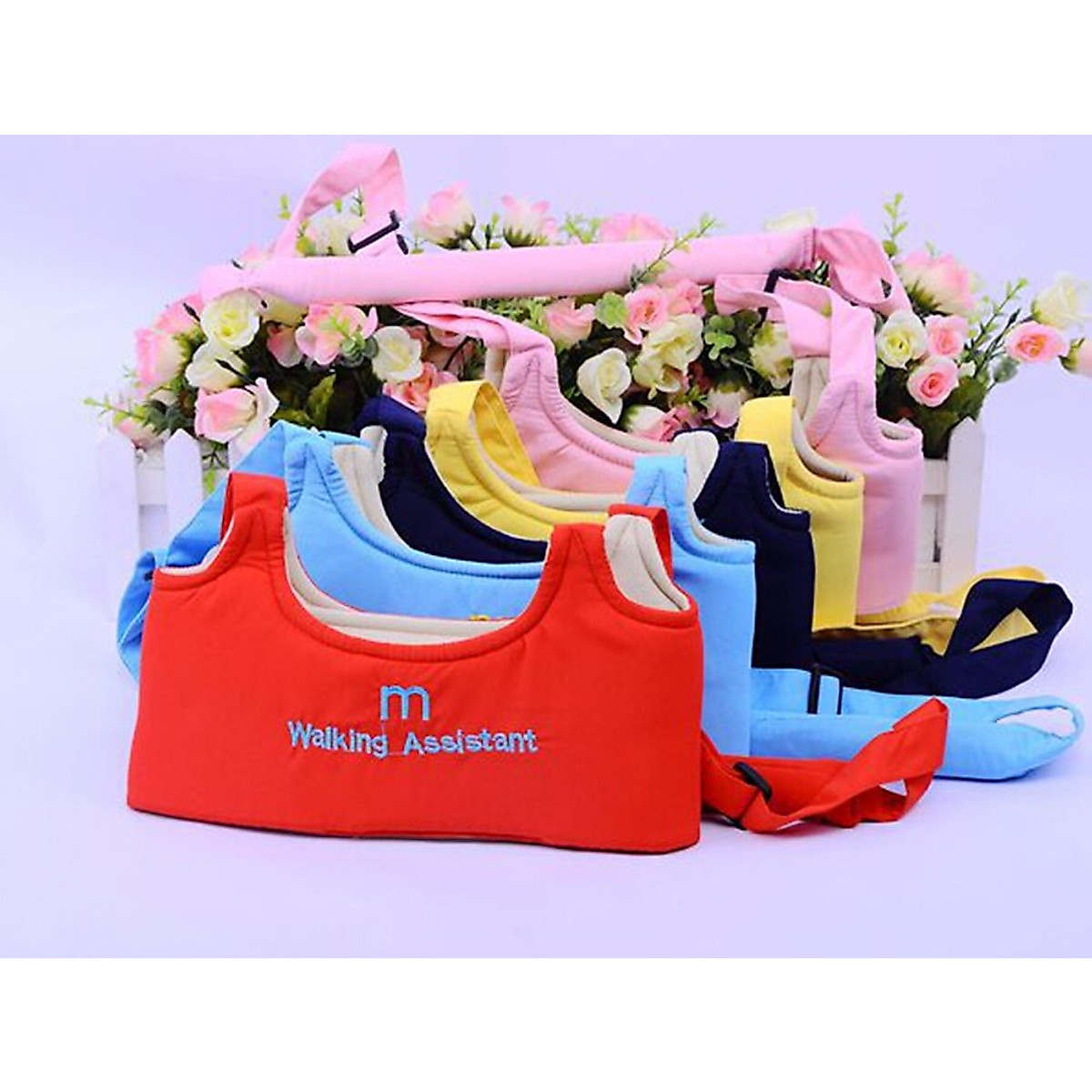 Baby Toddler Learn to Walk Walking Harness Aid Assistant Safety Rein Train Walking Protective Belt (Navy Blue)