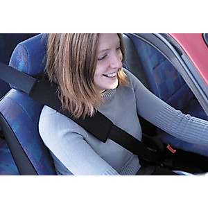 SUNTRADE Car Seat Belt Pad Cover kit,2-Pack Soft Car Safety Seat Belt Strap Shoulder Pad for Adults and Children (Black)