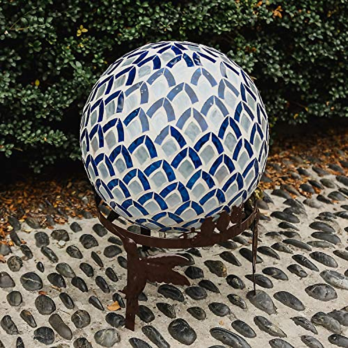 Topadorn Gazing Ball Stand Garden Hardware Metal Stand for 10-Inch or 12-Inch Gazing Globes