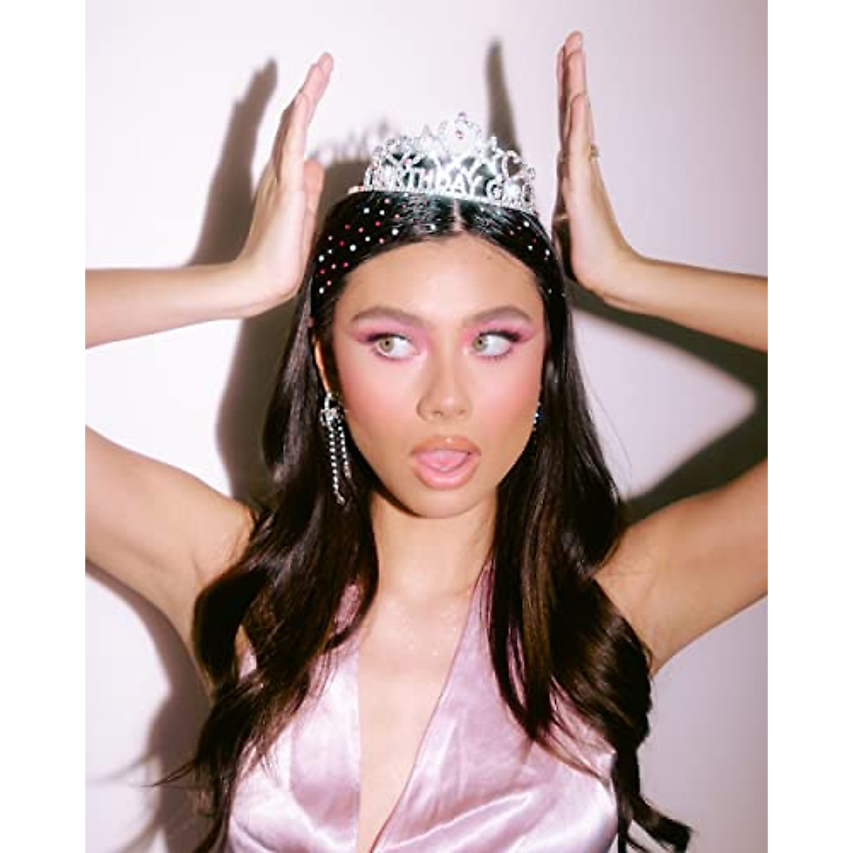 xo, Fetti Birthday Girl Tiara | Rhinestone Metal Birthday Supplies, Bday Girl Decoration, Princess Party Celebration