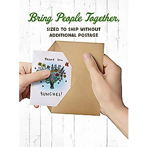 American Meadows Wildflower Seed Packets "Thank You Bunches" Party Favors (Pack of 20) - Express Gratitude with a Wildflower Seed Mix, Great Addition or Alternative to Thank You Cards