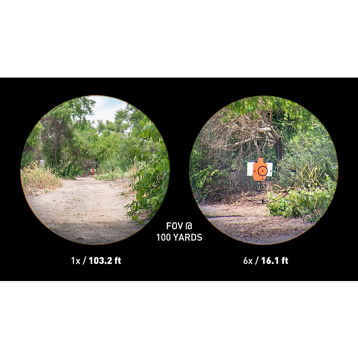 Monstrum G3 1-6x24 First Focal Plane FFP Rifle Scope with MOA Reticle | ZR302 Quick Release Scope Mount | Bundle
