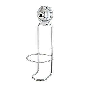 FECA FE-B1005 Stainless Steel Hair Dryer Holder Holster Organizer with No Drilling Wall Mount Mountable Powerful Suction Cup