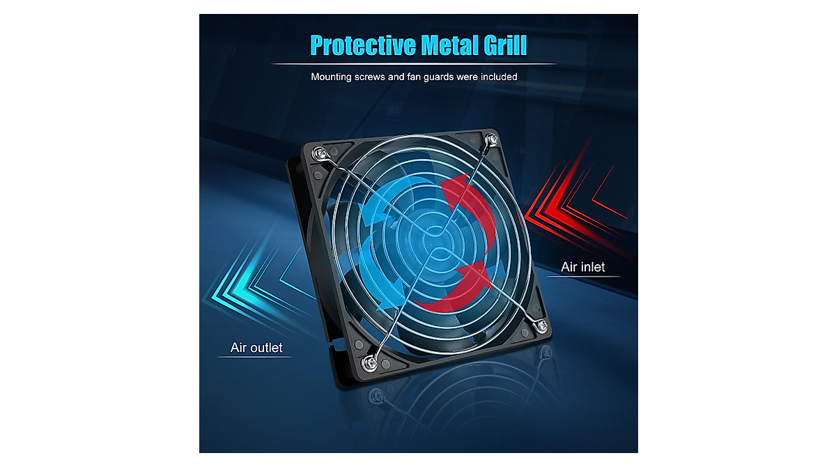 KEYFANCLUB 2-Pack 120mm Computer Fans for Cooling