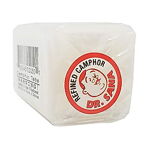Dr. Sana Refined Camphor Block. Multi-Use. Prevents Musty Odors, Stops Silverware and Tools from Rusting. 1 Block. 4 Tablets. Pack of 6
