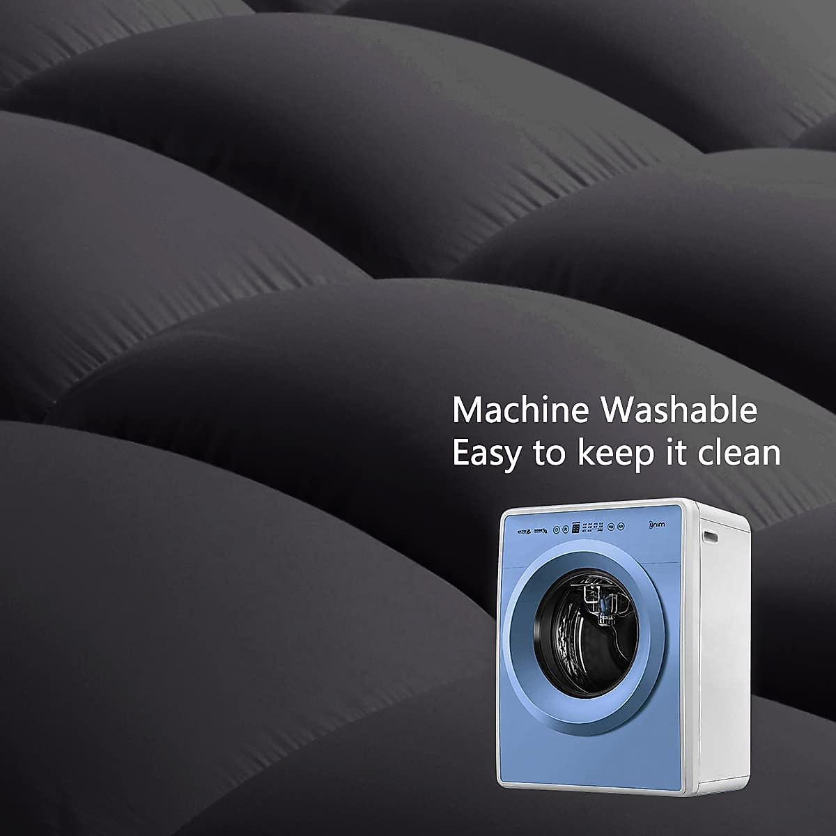 COONP California King Mattress Topper, Extra Thick Mattress Pad Cover, Cooling Pillowtop with 8-21 Inch Deep Pocket(Black,California King-72"x84")