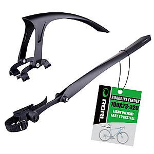 RBRL Bike Mudguard, Bicyle Fender for Road Bike, Adjustable Quick-Release Bike Fender for 700c Road Bike and Folding Bike