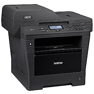 Brother Printer DCP-8150DN Monochrome Printer with Scanner and Copier, Amazon Dash Replenishment Enabled (Renewed)