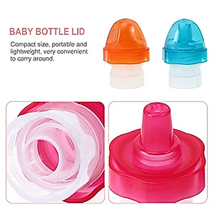 Gadpiparty 4Pcs Reusable Colorful Plastic Water Bottle Lid Top Spill Proof Water Bottle Cover Juice Soda Water Bottle Caps Bottle Fizz Lid Caps Can Covers for Kids Toddler Baby