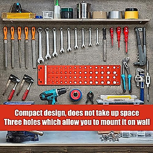 Retisee 28 Size 4'' x 20'' Bolt and Nut Identifier Gauge Nut Bolt Size and Thread Identifier Thread Pitch Gauge Standard Inch and Centimeter Ruler (Red,Classic)