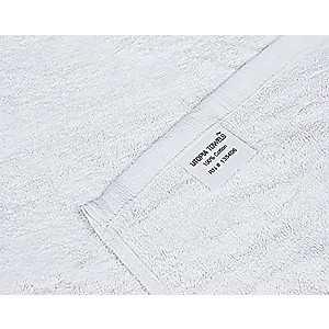 Utopia Towels Bundle Pack of 48-24 Pieces Washcloths, 24 Pieces Kitchen Flour Sack Towels- 100% Ringspun Cotton- Super Soft and Absorbent- Ideal for Kitchen, Gym, spa, Pool, Beach, Camping (White)