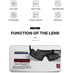 OMEKOL Sports Baseball Sunglasses Men Women Running Cycling Glasses Mountain Bike Goggles MTB Riding Bicycle Eyewear Outdoor(F10)