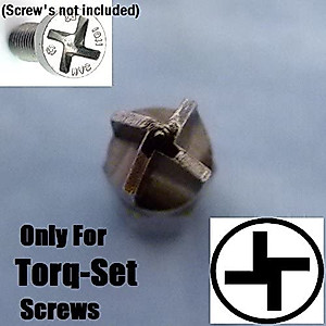 MARS-TOOL Screwdriver Insert Bits for Torq-Set, Aviation Standard S2 Steel (10/Pack Assorted: 4,6,8,10)