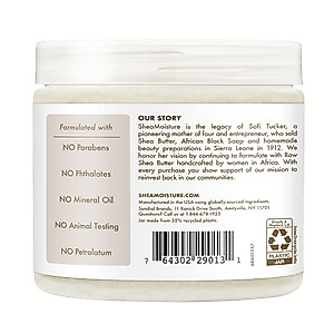 Shea Moisture Coconut Oil, 100% Extra Virgin Coconut Oil Skin Care, Pregnancy Moisturizer for Stretch Marks, Pure Coconut Oil Hair Care, Vitamin E, Coconut Oil Makeup Remover (Pack of 2-14.5 Oz Ea)