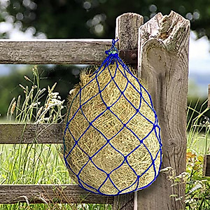 RideFound Durable Slow Feed Hay Net for Horses 40” Length with Strong 4x4” Holes Nylon Rope Hanging Suitable for Trailer and Stall, Slow Feeding Reduce Waste