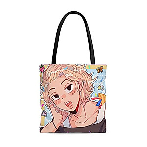 Tokyo Aesthetic Revengers Tote Manjiro Bag for Women and Men Beach Bag Shopping Bags School Shoulder Bag Reusable Grocery Bags