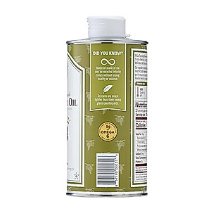 La Tourangelle, Expeller-Pressed Grapeseed Oil, High Heat Neutral Cooking Oil, Cast Iron Seasoning, Also Great for Skin, Hair, and DIY Beauty Recipes, 16.9 fl oz