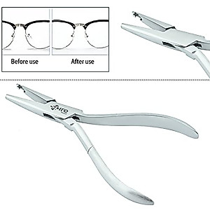Spire tools ® Nose Pad Arm Adjusting Pliers Eyeglass Arms Frame Eyeglasses Nose Pad Remover, Multi-purpose Optical Optician Tool for Glasses Repair Assembling & Adjusting