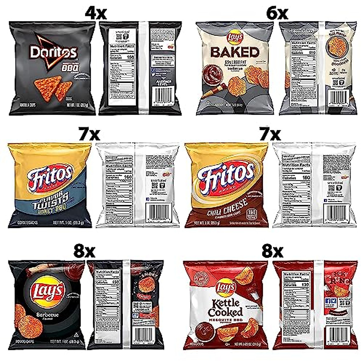 Frito-Lay Backyard BBQ Mix Variety Pack, 40 Pack​