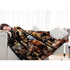 Yoke Style Custom Photo Blankets for Mom, Mothers Day Customized Throw Blankets with Pictures, Personalized Christmas Birthday Gifts for Mother in Law, Kids, Grandma - 9 Photos Collage