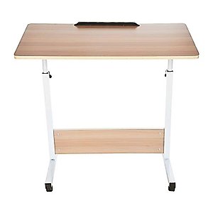 Toxz Computer Task Table Household Office Desk,Adjustable Height and Fold,Locking Casters,80CM 50CM,with Installation Tool(Ship from US!)