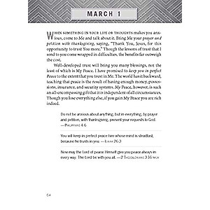 Jesus Calling, Textured Gray Leathersoft, with Full Scriptures: Enjoying Peace in His Presence (A 365-Day Devotional)