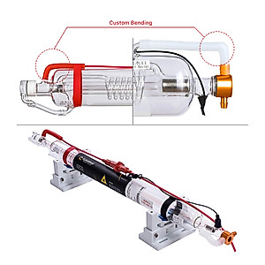 Cloudray CO2 Laser Tube 40W 45W Length 720mm Dia.50mm Glass Tube With Metal Head For 35-45W CO2 Laser Engraving Cutting Machine
