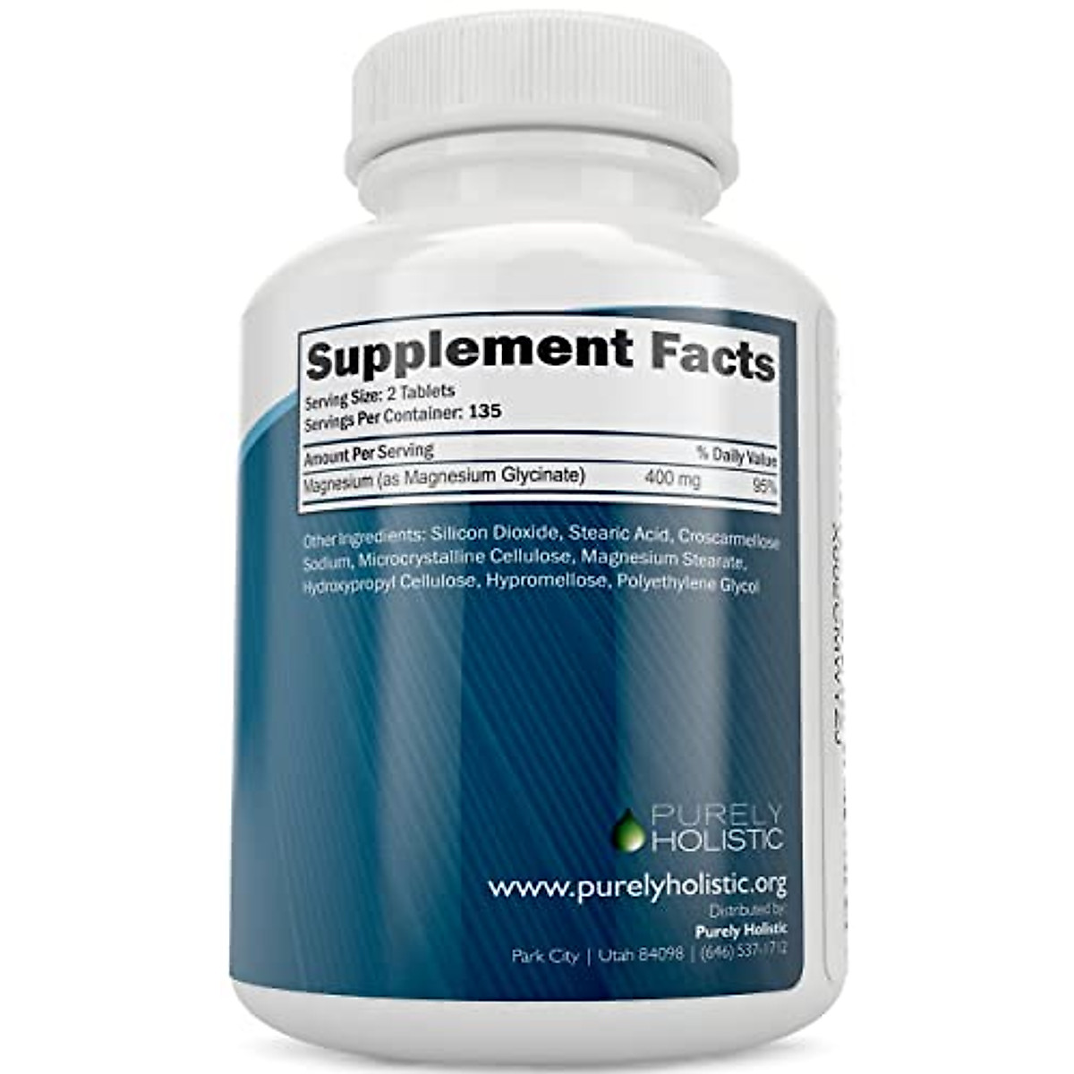 Magnesium Glycinate 400mg + Selenium 200mcg - Vegan Bundle - 270 Tablets & 365 Capsules - Made in USA