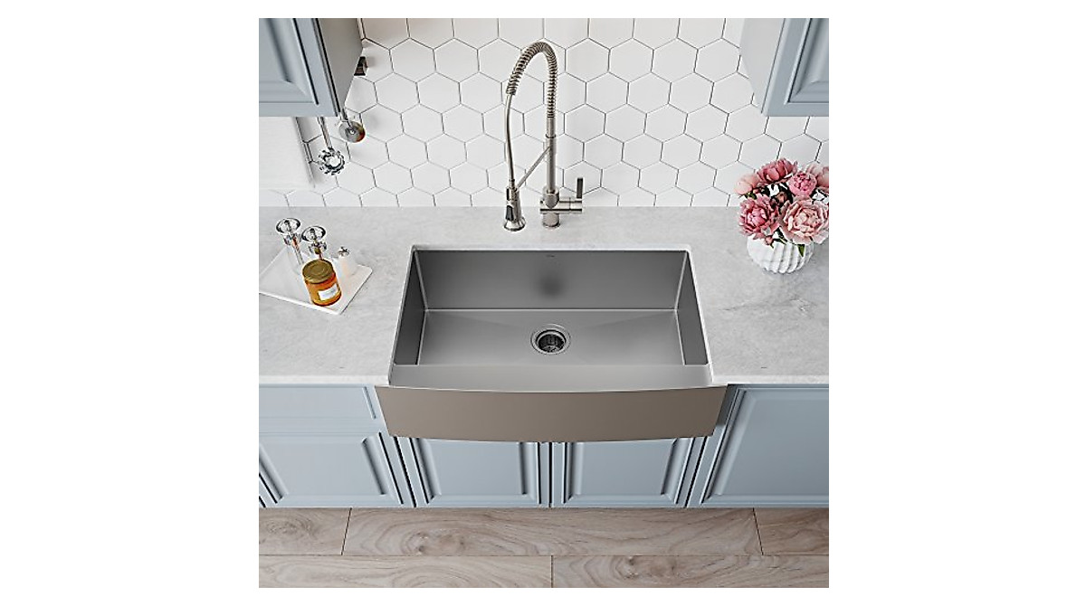 Kraus KHF200-36 Stainless Steel Kitchen Sink - 36 Inch, Single Bowl