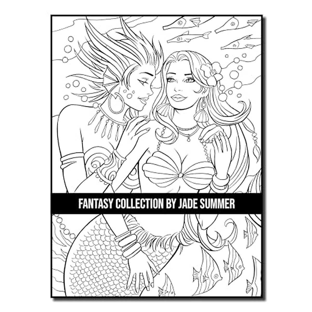 Fantasy Collection: An Adult Coloring Book with 100+ Incredible Coloring Pages of Mermaids, Fairies, Vampires, Dragons, and More!