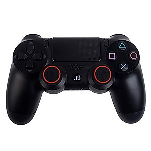 Gametown® 2 Silicone Thumb Grip Stick Cover Caps For Sony PS4 PS3 PS2 Xbox 360 Xbox one Analog Controller Black with Red Edge