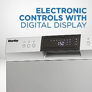 Danby DDW631SDB Countertop Dishwasher with 6 place Settings and Silverware Basket, LED Display, Energy Star