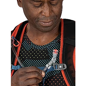 Osprey Raptor 10L Men's Biking Backpack with Hydraulics Reservoir, Firestarter Orange, One Size