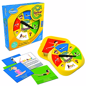 Think Fun Yoga Spinner Yoga Game for Kids Age 5 and Up - Award Winning Game for Yoga Loving Parents and their Kids, Multicolor