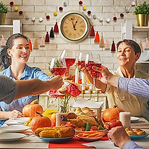 4 Pieces Christmas Cotton Tassel Garland Pom Pom Ball Banner Decorative Hanging Banner for Home Decoration Wedding Birthday Baby Shower Party Supplies