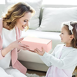 MONDEPAC Gift Box with Magnetic Closure Lid 12" X 6" X 4" for Presents,Luxury for Gift Packaging, Bridesmaid Gifts Box, Magnetic Gift Box for Gifts,Birthday Gift Box,Christmas Gift Box (Pink)