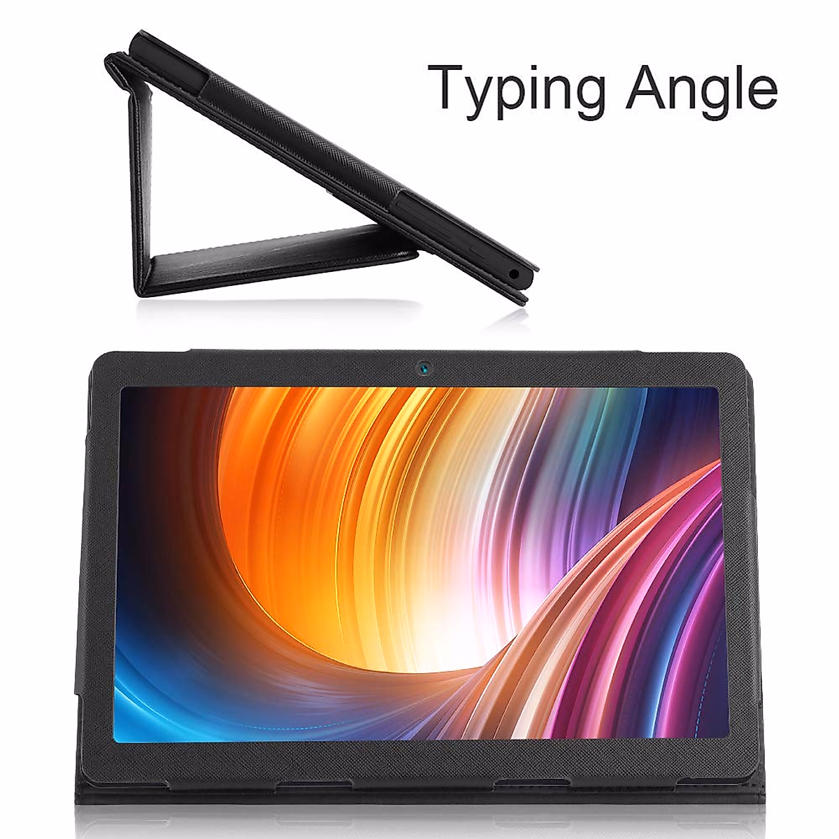 TabSuit Dragon Touch MAX10/Max10 Plus 10.1" Tablet Case, PU Leather Cover with Stand for Protection & Viewing