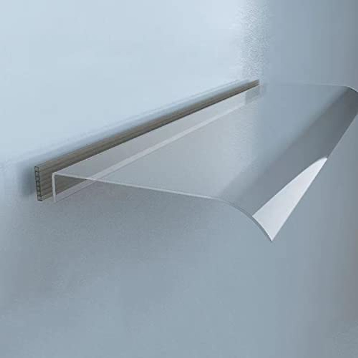 Arched Front Door Canopy Window Door Awning Canopy Outdoor Polycarbonate Cover Front Door Outdoor Patio Awning Canopy Uv Rain Snow Protection,Porch Gazebo Garden Shelter (16"x79")