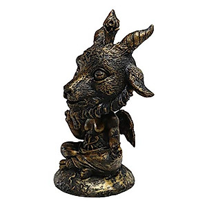 Ebros Whimsical Sabbatic Goat of Mendes Samael Lilith Baphomet Bobblehead Figurine LaVeyan Satanic Devil Baphomet Worship Lucifer The Caduceus Symbol Bobble Heads