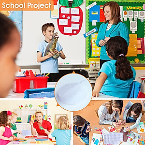 Self Adhesive Dots, 1080pcs (540 Pairs) 0.59” Diameter White Sticky dots, Hook & Loop dots with Strong Adhesive, Sticky Back Tapes 15mm for Classroom, Office, Home