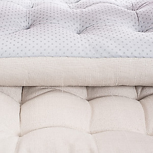 SEKUMDAN Outdoor Indoor Chair Cushions 20" x 20" Seat Patio Cushion Premium Comfortable Thick Fiber Fill Tufted Floor Wicker Seat Pads, Set of 2 (2 Count (Pack of 1), Cream)