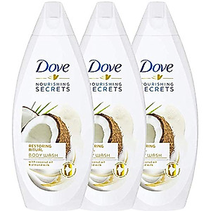 Dove, restoring ritual coconut oil almond milk shower gel - 16.9oz/500ml
