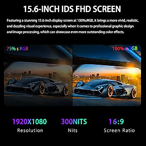 Morostron Win11 Laptop Computer, 15.6 Inch N5095 Quad core 16GB RAM 512G SSD, FHD 1920 * 1080 IPS Display Notebook PC, Backlit Keyboard, Finger Print Touch ID, AC WiFi,All-Metal Body