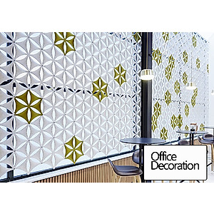 OSHIYINN White 3D Flower Venus 14"x12" Hanging Room Divider Panel Felt Fiber Surface High Density Polyester Fiber Board Cut Room Partition Home Decoratio(12 Pcs)