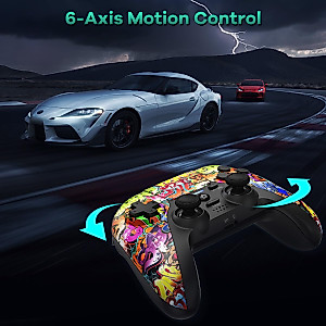 Choopp PS4 Controller, Compatible with PS4/Slim/Pro, Wireless PS4 Controller with Turbo Function, 1000mAh Battery, 6-Axis Motion-Sensing, Dual Vibration, Audio Jack, Touch Pad, Share Button