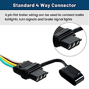 Oyviny Custom 4 Pin Trailer Wiring Harness for 2008-2019 Toyota Highlander, Factory Tow Package Required
