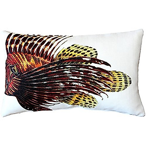 PILLOW DÉCOR Lionfish Fish Pillow 12x19